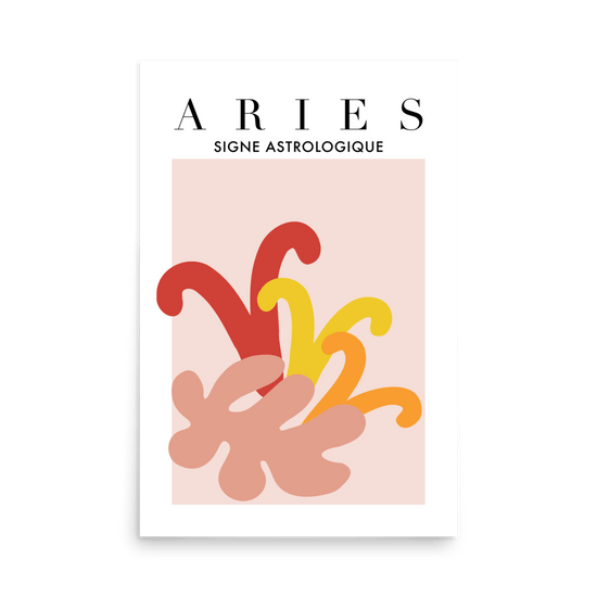 Aries Wall Poster | Matisse Cut Outs Inspired Wall Print – THE WALL SNOB