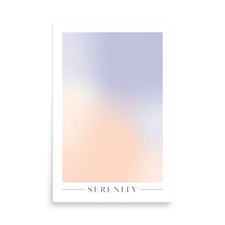 Divine Aura - Serenity Poster | Trendy Gradient Aura Print – THE WALL SNOB