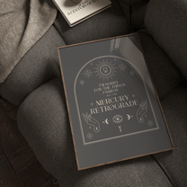 Mercury Retrograde, Poster | Aesthetic Esoteric Zodiac Print – THE WALL ...