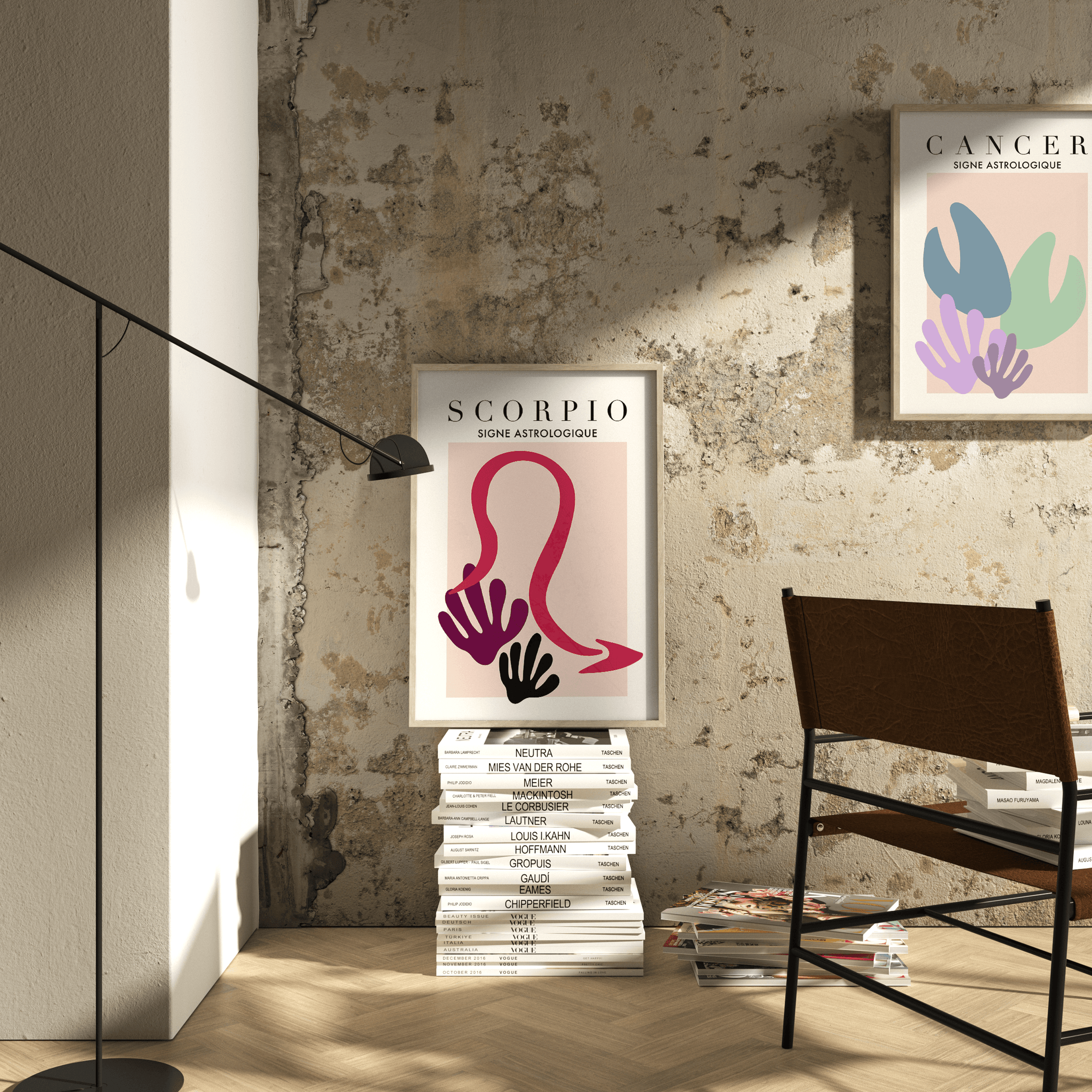 Scorpio Cutouts Poster | Matisse Cut Outs Zodiac Wall Prints – THE WALL ...