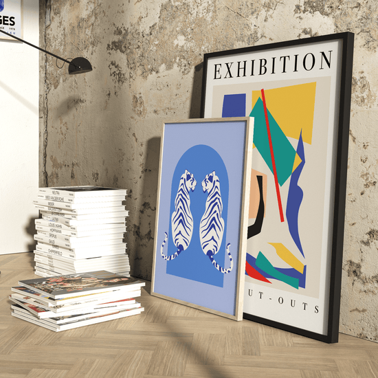 Tigress Arch Arctic Poster | Trendy Tiger Wall Print Decor – THE WALL SNOB