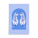 Tigress Arch Arctic Poster | Trendy Tiger Wall Print Decor – THE WALL SNOB
